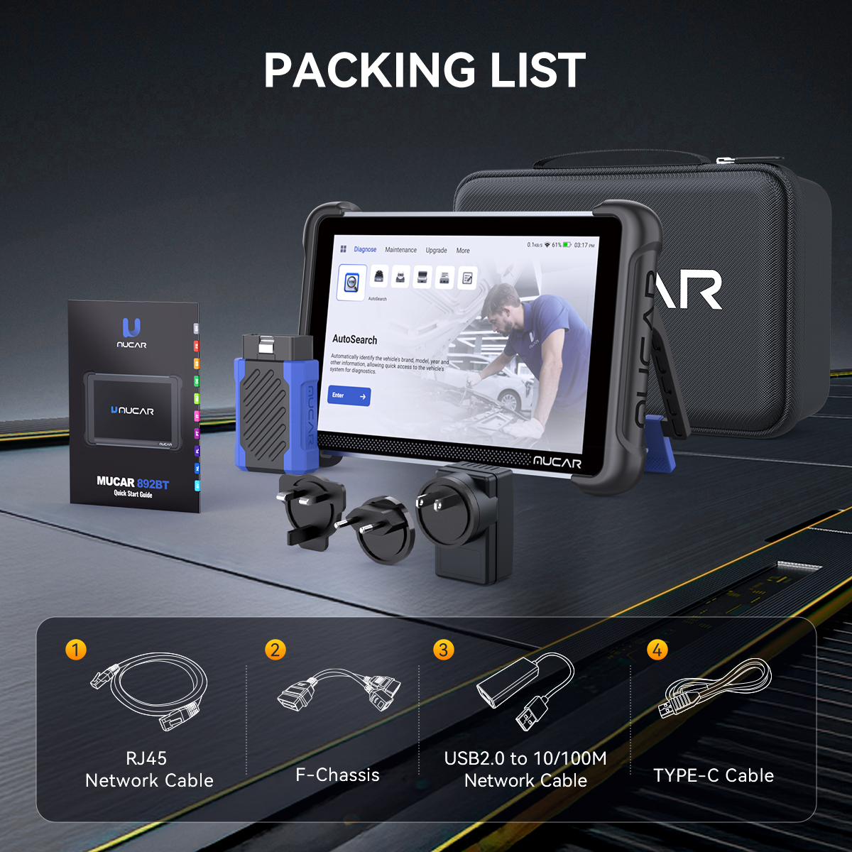 MUCAR 892BT Automotive Scanner with AI Diagnostics | Dollarfix