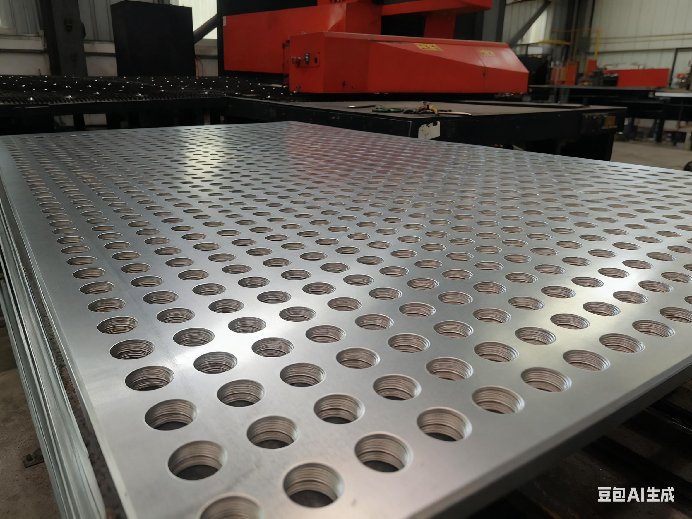 mill finish aluminium plate with CNC processing punching round hole