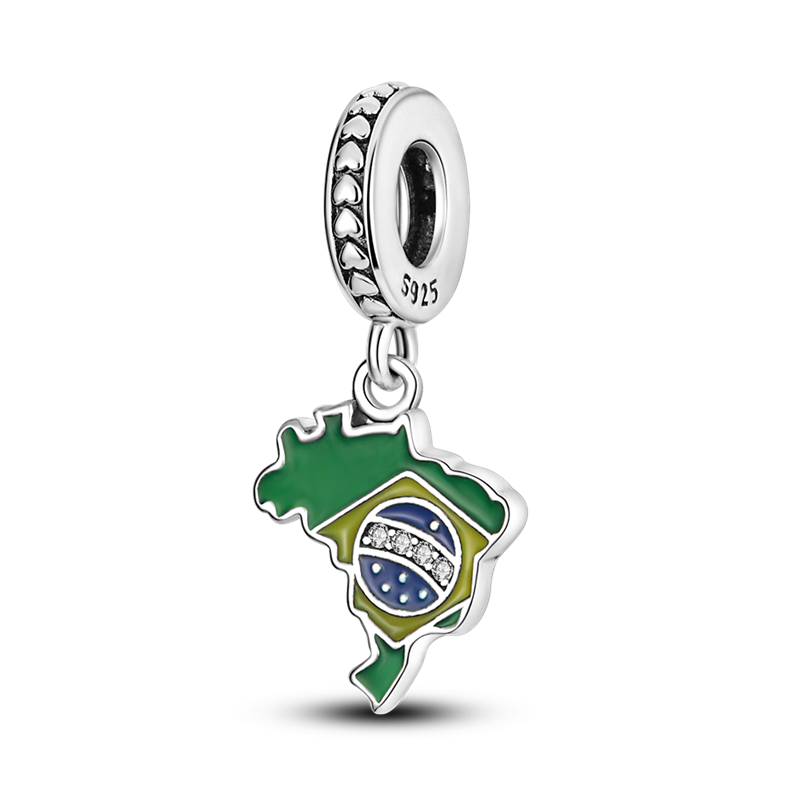 Map of Brazil Beads